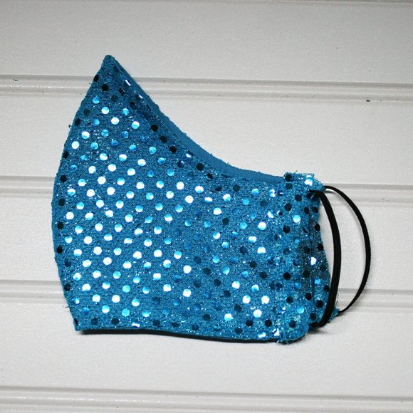 Hand Crafted | Accessories | Handmade Cloth Turquoise Confetti Face ...